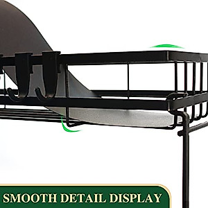 Z&L HOUSE Under Sink Organizer and Storage, Upgraded Silent Glide Undersink Organizers, Under Cabinet Organizer with Hooks 2 Tier Sliding for Kitchen Bathroom(Black)