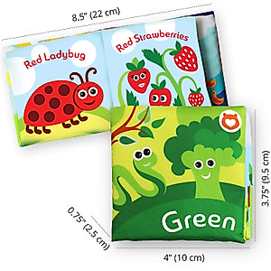 Cloth Books for Babies (Set of 9) - Color Recognition Series. Soft Books for Babies. Touch and Feel Crinkle Paper. Baby Learning Toys/Educational Toys for 3 Months to 4 Years Old
