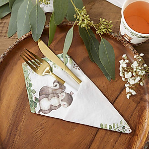Kate Aspen Woodland Baby Shower Decorative Paper Napkins, Thick Decorative Dinner Napkins, Luncheon Serveware, 2 ply, 30 Count (Pack of 1)