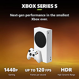 Xbox Series S – Gilded Hunter Bundle – In-game cosmetics for Fortnite, Rocket League, Fall Guys – 512GB All-Digital Gaming Console – 1440p Gaming – 4K Streaming – Robot White