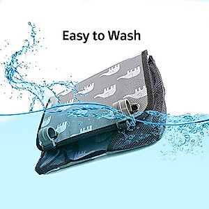 Hanging Nursery Organizer and Baby Diaper Caddy, Selbor Diapers Stacker Storage Bag for Changing Table, Crib, Playard or Wall - Nursery Organization & Baby Shower Gifts for Newborn (Elephant)