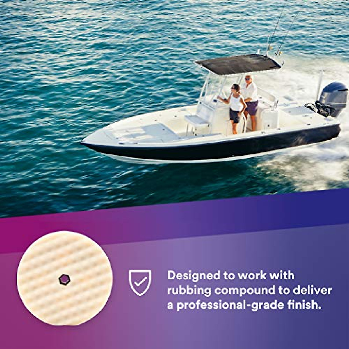 3M 05706 Perfect-It Foam Compounding Pad, 8 in