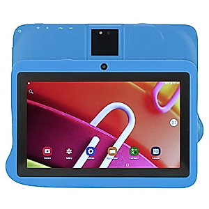 GLOGLOW 7 Inch Tablet, 6000mAh Reading Tablet Blue Octa Core CPU for Study (Blue)