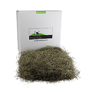 Rabbit Hole Hay Ultra Premium, Hand Packed Mountain Grass for Your Small Pet Rabbit, Chinchilla, or Guinea Pig (40lb)