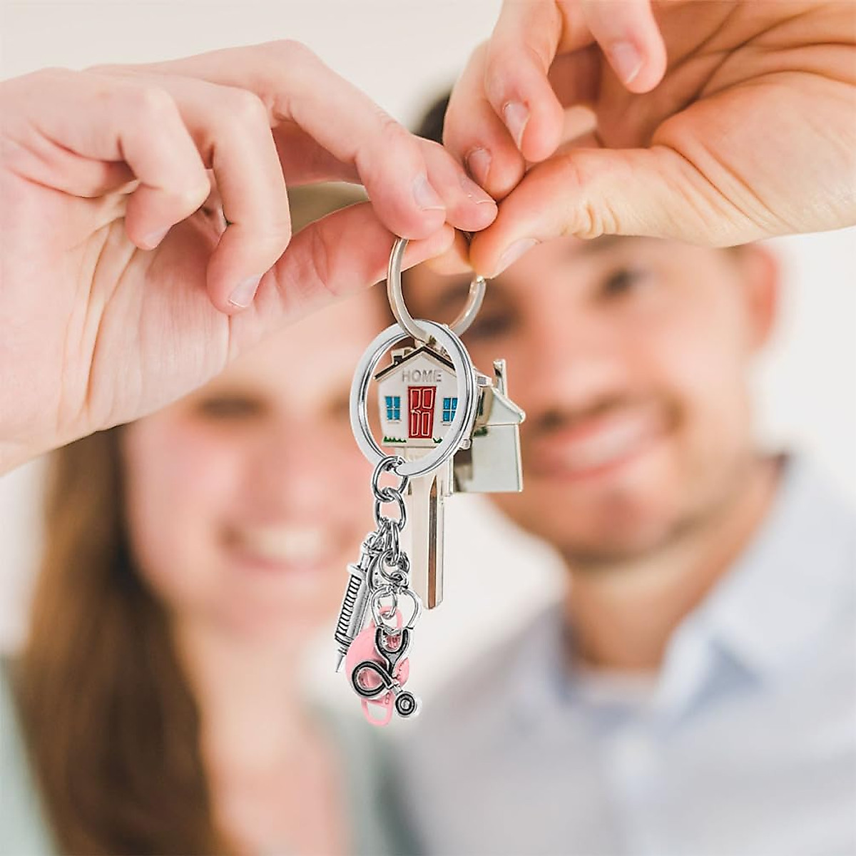 SAFIGLE 2 Pcs Nurse Keychain Student Nurse Keychain Tool Injection Pendant Key Rings for Nurse Women Graduation Christmas Birthday