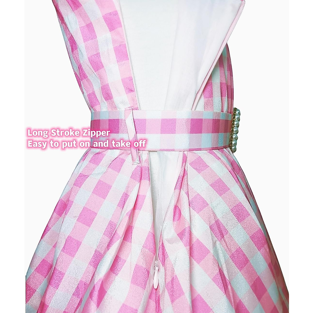 Coolproud Movie Dolls 2023 Margot Robbie Pink Dress Costume for Girls Kids 3T 4T