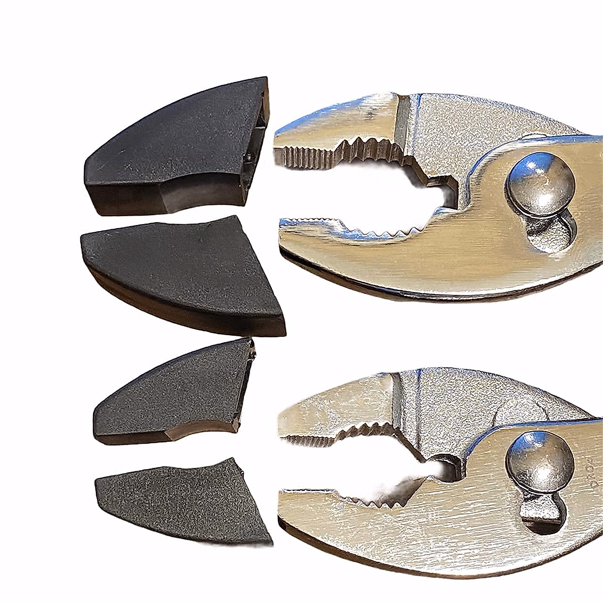 Soft Jaw Covers for Slip-Joint Pliers Both 6 Inch & 8 Inch Non-Marring Rubber Plastic Cover Pads Protectors for Plier Jaw for Sensitive Material Slip On