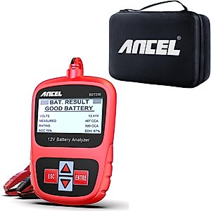 ANCEL BST200 Car Battery Load Tester 12V 100-1100 CCA Automotive Bad Cell Test Tool Digital Analyzer with ANCEL Protective Case Storage Bag