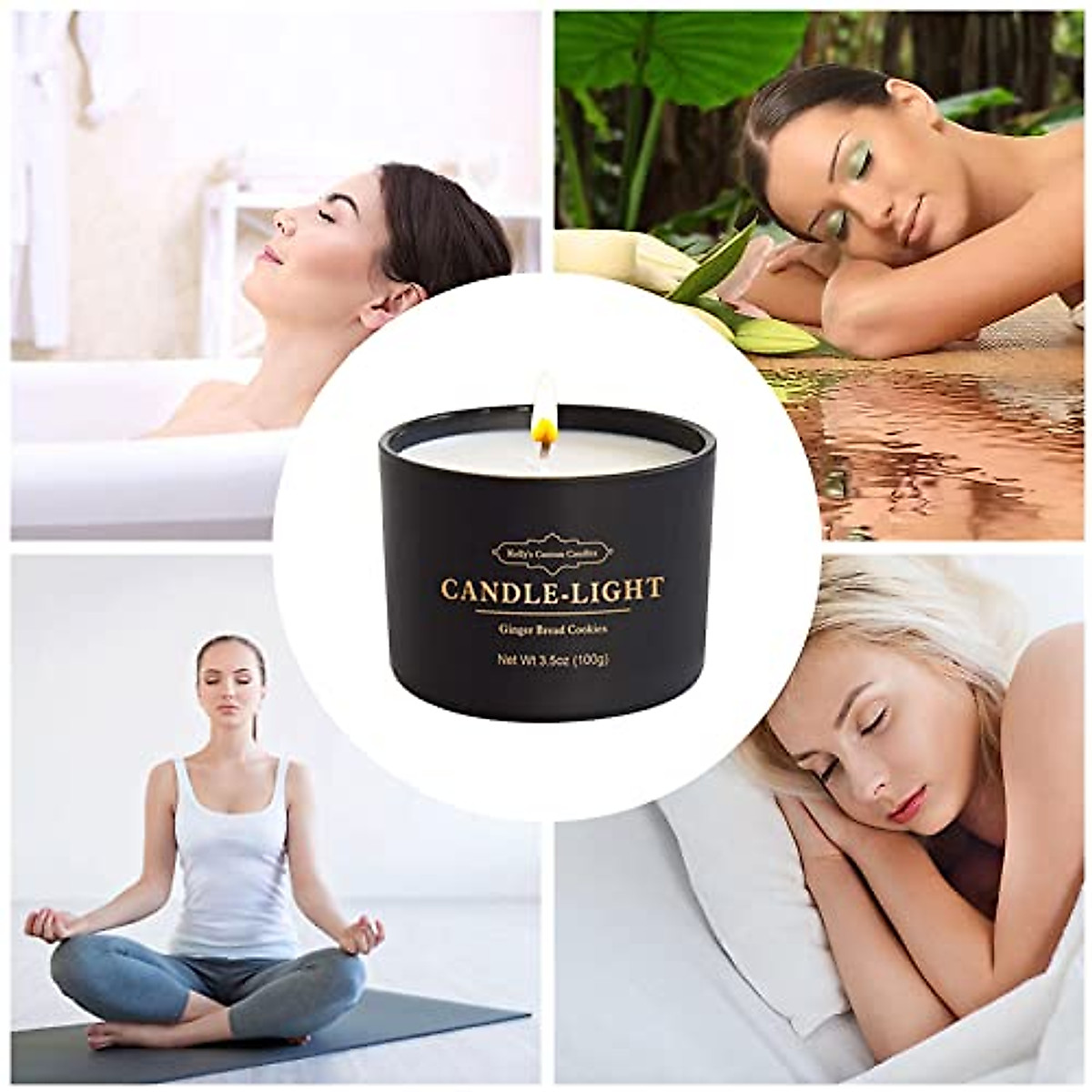 Gifts for Women,Men,Candles for Home Scented, Funny Romantic Gifts,Online Dating Present, Birthday, Christmas Thanksgiving Gifts for Colleagues,Mom and Wife,3.5oz（4Packs）