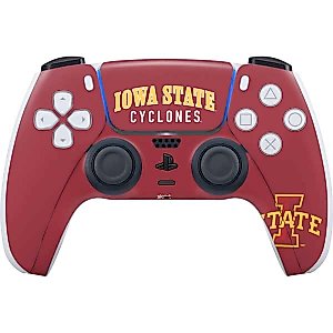 Skinit Decal Gaming Skin Compatible with PS5 Controller - Officially Licensed Iowa State University Collegiate Text Design