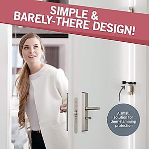 Jack N’ Drill Hinge Pin Door Stop (7 Pack) - Convenient Door Stopper for Door Hinges | Durable, Heavy Duty Metal Construction for Preventing Damaged Walls and Extra Door Security