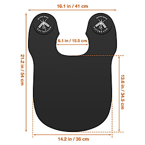 Noverlife Large Hair Cutting Collar, Silicone Weighted Hair Dye Collar, Silicone Haircut Guard Shield, Rubber Neck Wrap, Barber Shop Hair Cutting Pad for Salon Hairdressing Hair Coloring - Black