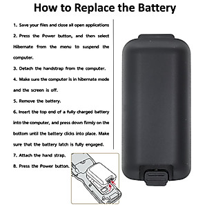 Youejoeq 6800mAH Replacement for Intermec CK70 CK71 Honeywell CK75 1001AB01 1001AB02 318-046-001 318-046-011 AB18 318-046-031 318-046-032 Barcode Scanner Battery 3.7V Lithium Ion