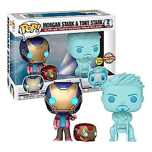 Pop! Morgan & Tony Stark Glows in The Dark 2 Pack Special Edition