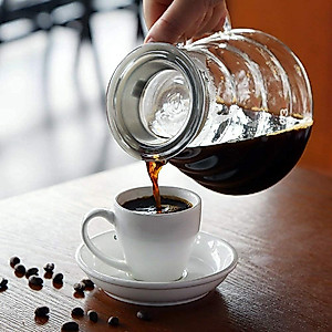 800ml Clear Glass Range Coffee Server,Standard Glass Coffee Carafe, Coffee Pot