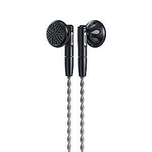 FiiO FF5 Carbon-Based Dynamic Driver in-Ear Earphone Clear Sound & Wide Soundstage with 3.5mm/4.4mm MMCX Cable, Alumium Shell