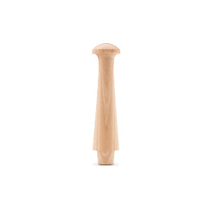 Wooden Shaker Pegs 3-1/2-inch w/ 1/2-inch Tenon, Pack of 10 DIY Wooden Wall Hooks, Wood Hooks for Hanging Shaker Peg Rail and Coat/Hat/Towel Hook, by Woodpeckers
