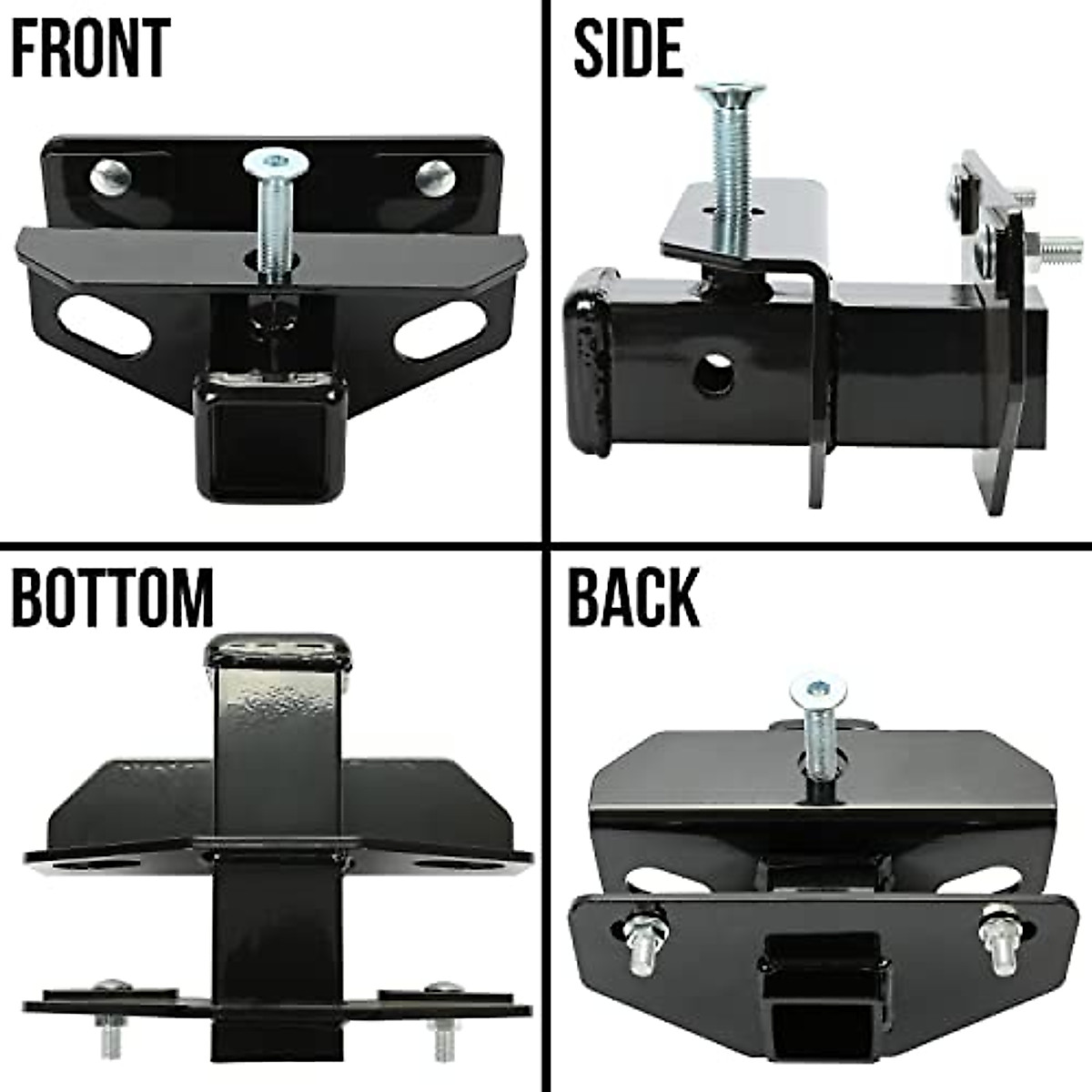 KUAFU Class 3 Towing Trailer Hitch Compatible with 2003-2020 Dodge Ram 1500 2500 3500 Rear Receiver Hitch Tow Towing Combo W/Cover Kit - 2 inch