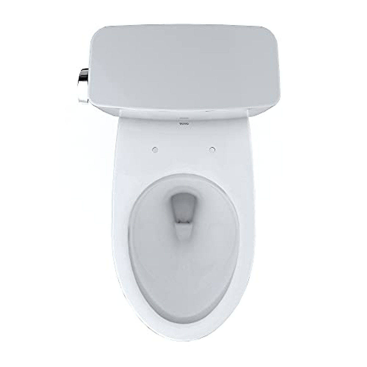 TOTO Drake Two-Piece Elongated 1.6 GPF Universal Height TORNADO FLUSH Toilet with CEFIONTECT and 10 Inch Rough-In, Cotton White - CST776CEFRG.10#01