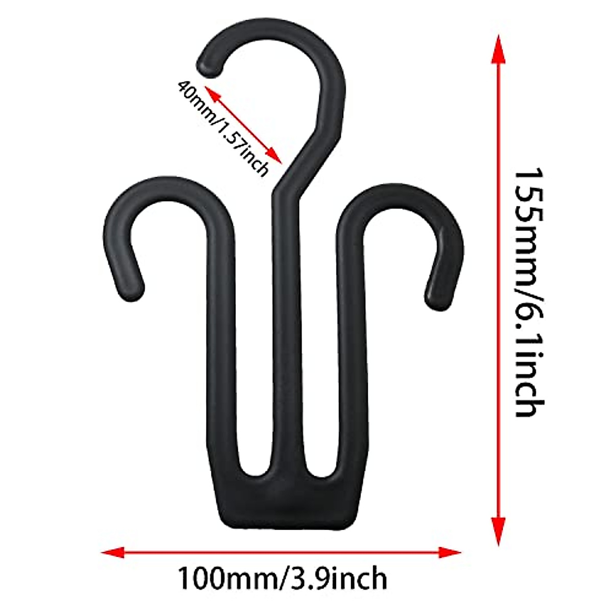Shoe Hanger CSNSD 12PCS Black Plastic Shoe Display Hooks Shoes Drying Racks Slipper Hook Shoe Rack
