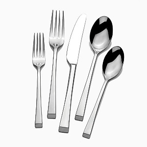 Mikasa Rockford Heavy-Weight Forged 18.0 Stainless Steel 42 Piece Cutlery Set, Service for 8