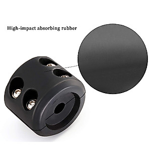 Winch Stopper for Cable. Truck UTV ATV Rubber Winch Cable Stopper, Protects Towing Hook, Synthetic Rope, Cable Line from Wear or Damage, Hawse, Bumper. Quick Installation with Tools. (black)
