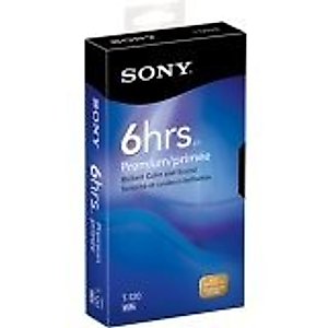 Sony T-120 6hrs(ep) Premium Grade Vhs Tape (single) by Sony