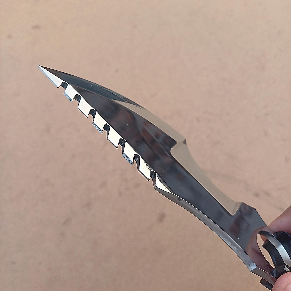 JNR Traders Handmade Tracker knife with sheath belt tracker knife Horizontal carry tracker knife full tang fixed blade Hunting knife edc tracker knife