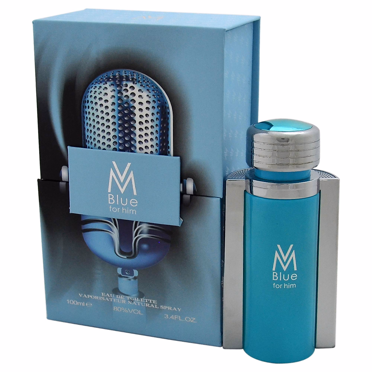 Victor Manuelle Vm Blue for Him for Men -EDT Spray, 3.4 Ounce