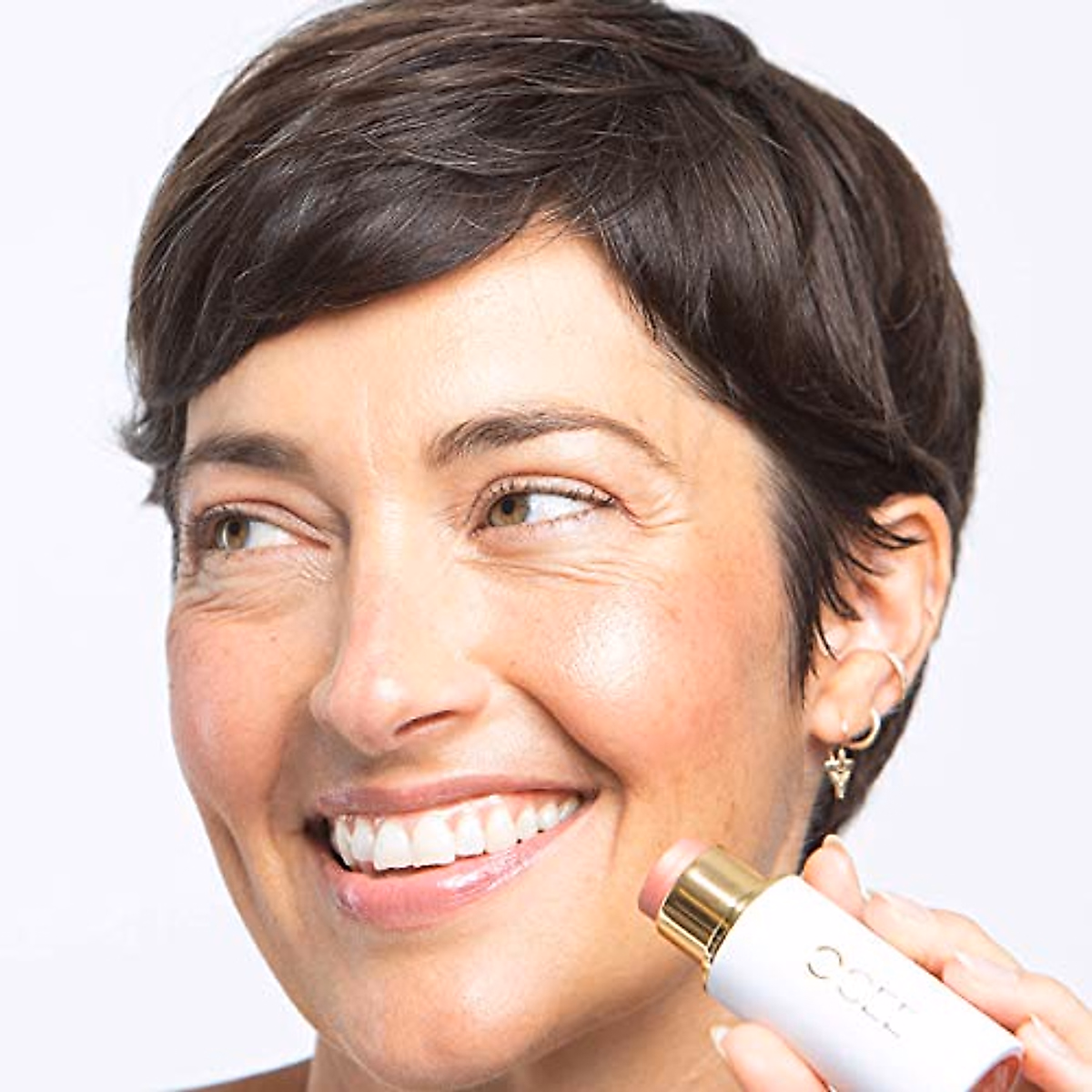 Ogee Sculpted Face Stick (CARNELIAN - SHEER LUMINOUS CORAL) Certified Organic Face Makeup - Multi-Use Cream Blush & Highlighter