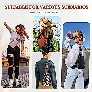 JYG Sling Bags for Women Crossbody Small PU Leather Chest Bag Guitar Strap Purse Fashion 2022 for Traveling Sporting (Black)