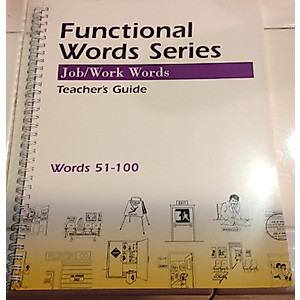 Edmark Reading Program Functional Words Series – Second Edition: Job/Work Words, Word Cards