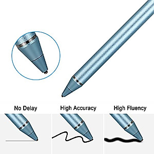 Stylus Pens for Touch Screens,Stylus Pencil Compatible for Apple,Universal Fine Point Stylus for iOS/Android Smartphone and Tablets,Active Stylus Stylist Pen Pencil for Precise Writing/Drawing (Blue)