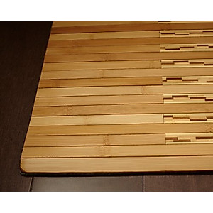 Anji Mountain Kitchen and Bath Mat, 20 in x 72 in, Natural