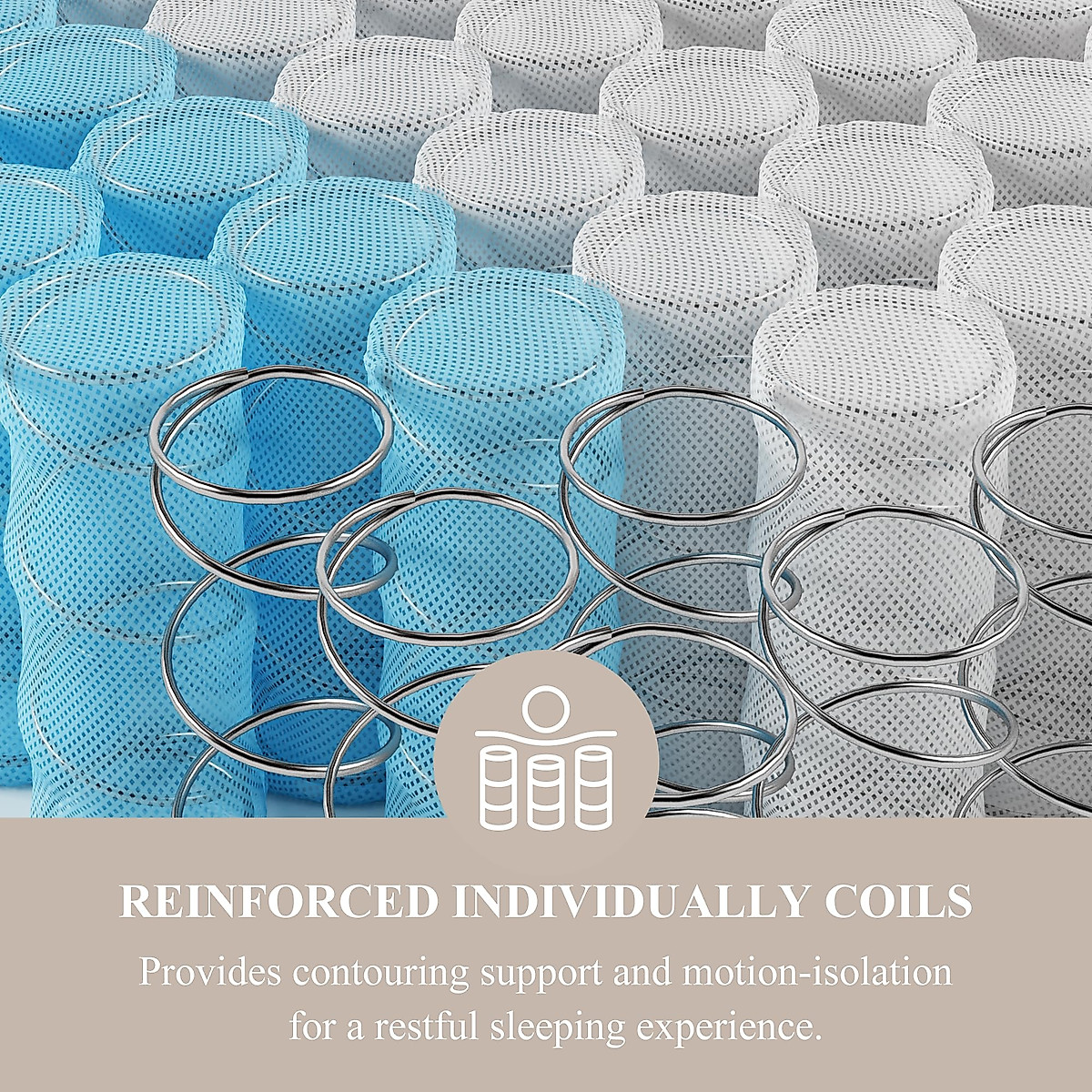 Sleepmax Plush Queen Mattress 14 Inch - Luxury Hybrid Mattress Posture Support - 6-Layer Design for Back Pain Relief - Soft Bed in a Box - Fiberglass Free, CertiPUR-US Certified, 365-Night Trial