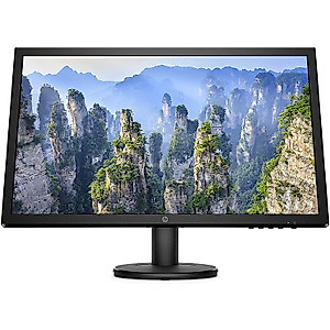 HP V24 FHD Monitor | 24-inch Diagonal Full HD Computer Monitor with 75Hz refresh rate and AMD Freesync | Low Blue Light Screen with HDMI and VGA ports | (9SV71AA)