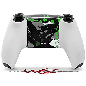 WraptorSkinz Skin Wrap compatible with Sony PS5 DualSense Controller Abstract 02 Green (CONTROLLER NOT INCLUDED)