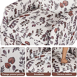 Consofa Swivel Rocker Recliner, Manual Rocker Recliner Chair, Rocking Chair Nursery Reclienr, 360 Degree Swivel Single Sofa with Padded Seat, Rocking Recliners Chair for Adults