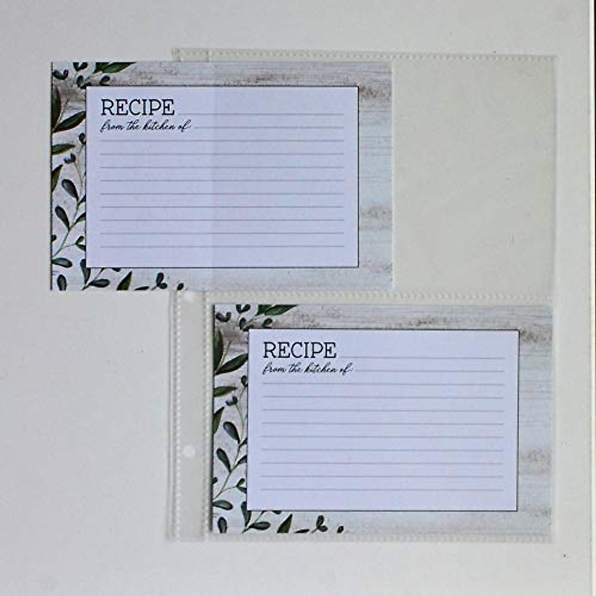 Brownlow Gifts Binder with Plastic Page Protectors and Recipe Cards, 8 x 9-Inch, Vintage Kitchen,70050