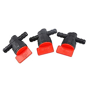 In Line Fuel Gas Filter Shut Cut Off Valve Clamp Fuel Filters Replacement Part Lawn Mower Clamps Garden Brush Cutter Lawnmower Sets for Garden and Agricultural