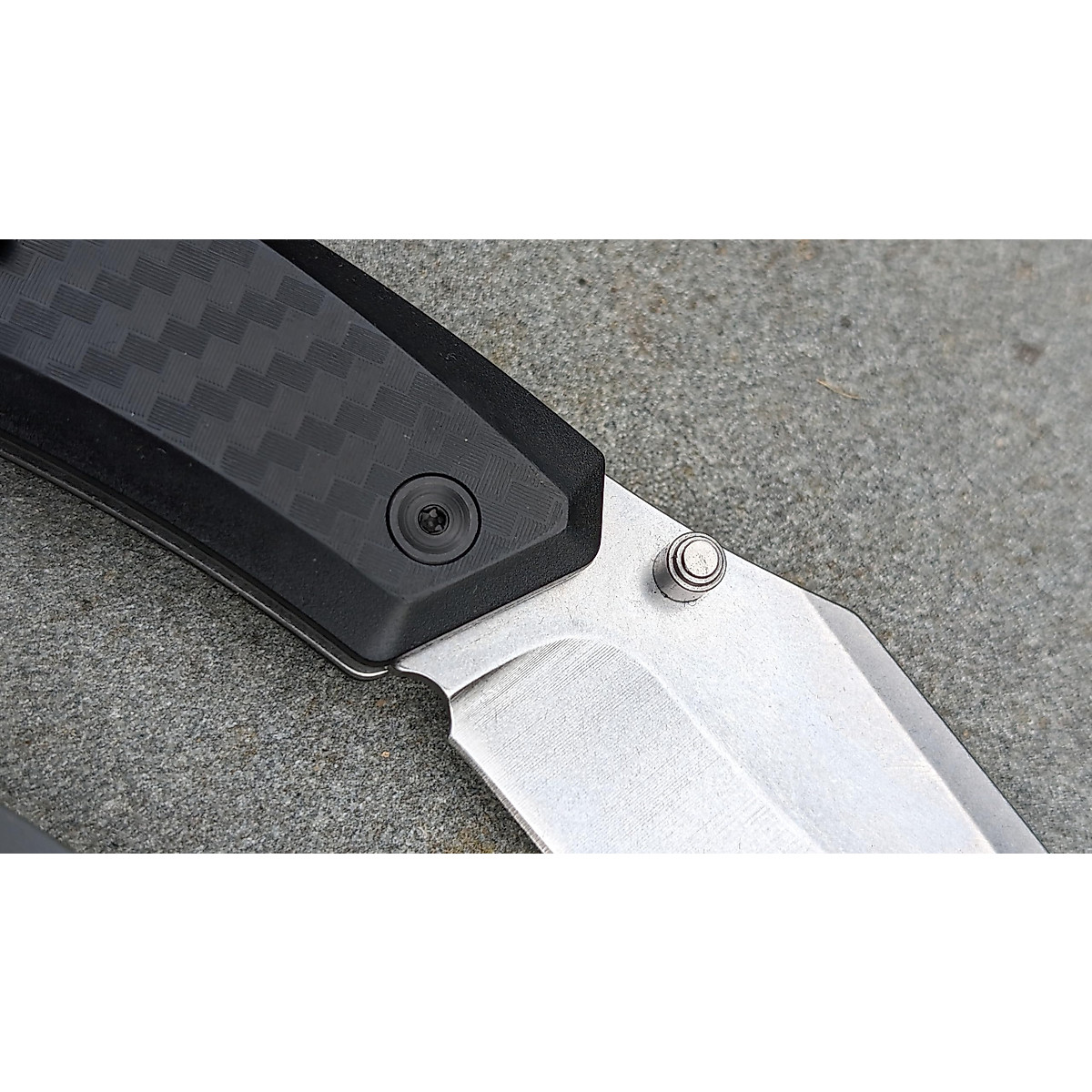 REVO Canyon Pocket Knife, 3" Engineered Steel Blade Button Lock Knife, Stainless steel handles with FRN scales, Versatile EDC for Hunting, Camping, Fishing (Black)