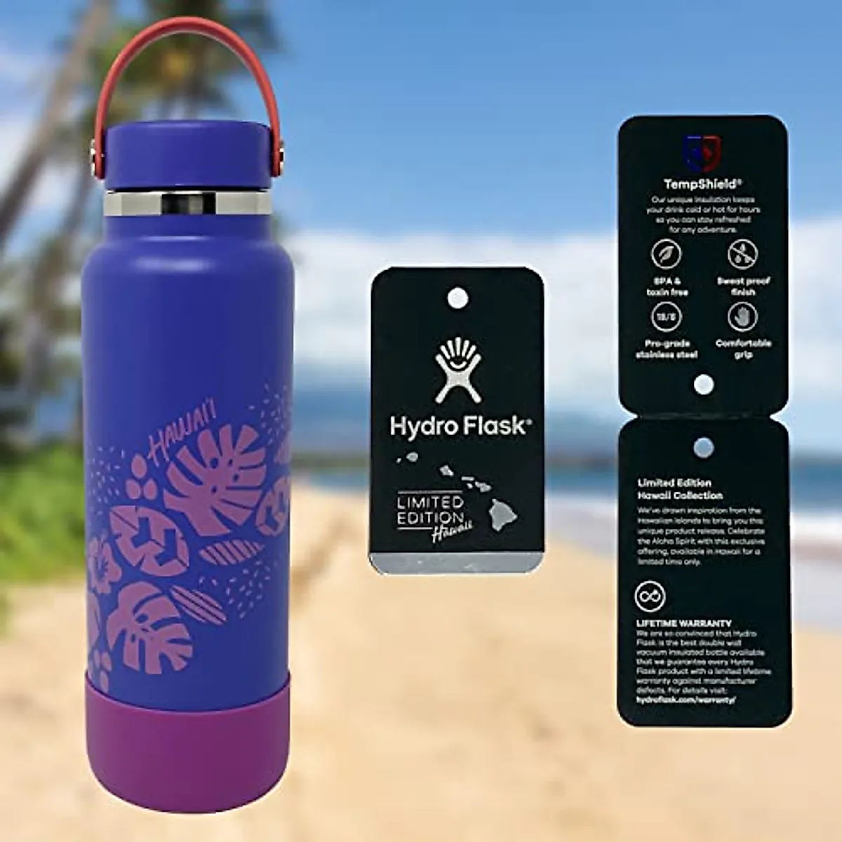 Hydro Flask Hydrangea Wide Mouth Flex Cap Bottle, 1 EA