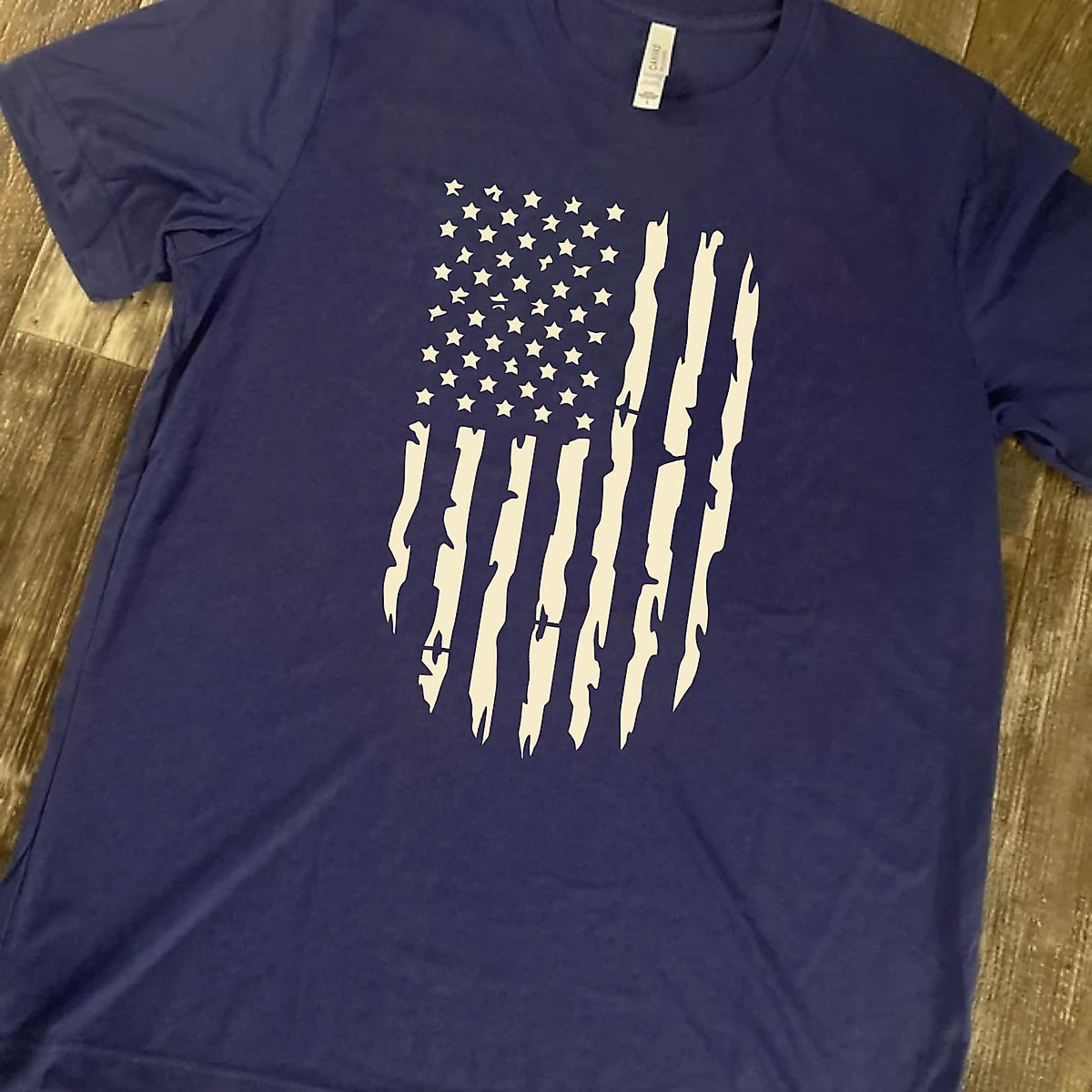 Pkqon Large American Flag Stencil Star Stencils for Painting 50 Stars Military Template for Flag Patriotic Wood Burning Stencils for Spray Painting on Shirt Project Crafts Wooden (Flag Two)