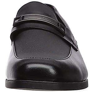 Calvin Klein Men's Jameson Loafers, Black Leather, 12