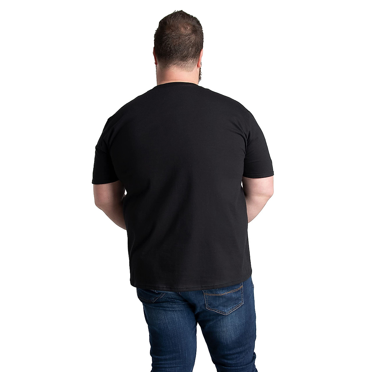 Fruit of the Loom Men's Tall Eversoft Cotton Short Sleeve T Shirts, Breathable & Moisture Wicking with Odor Control, Black Ink, 3X-Large Big