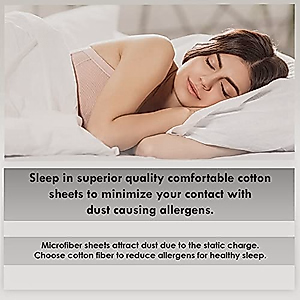 Pizuna 100% Cotton Split King Sheet Set Sky Blue, 600 Thread Count Long Staple Cotton Sateen Weave Split King Sheets for Adjustable Bed, 15" Deep Pocket Sheets (Combed Cotton Bed Sheets - 5PC)