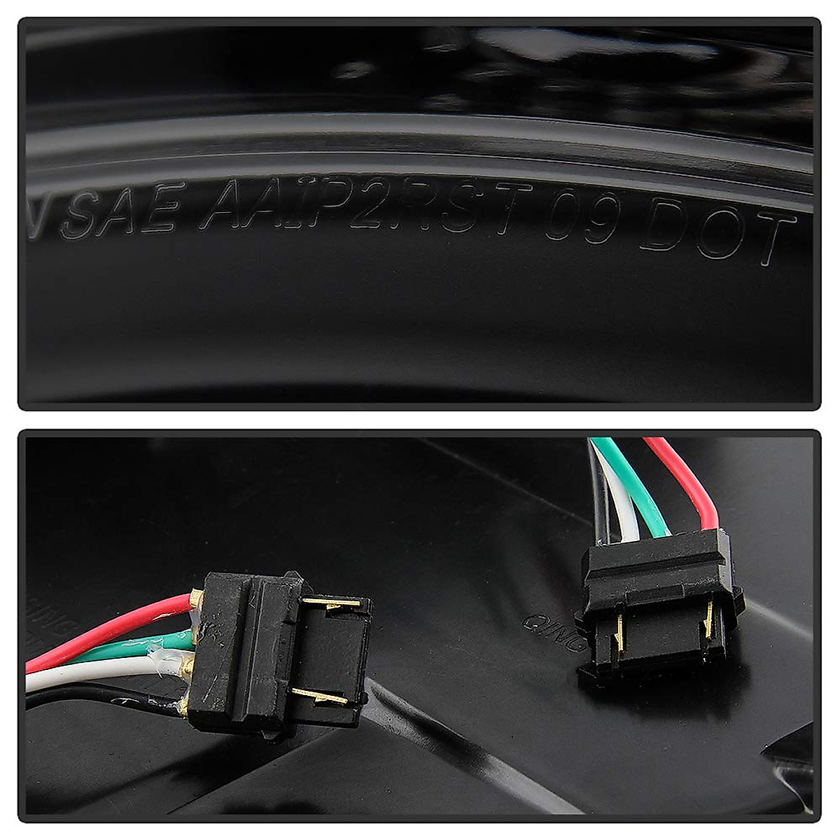 ACANII - For 2009-2014 Ford F150 Pickup Truck Black Housing Smoked Lens LED Tail Lights Brake Lamps Assembly Left+Right