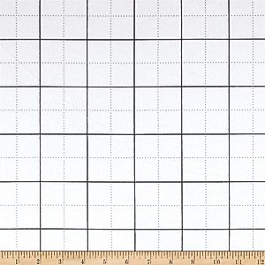 Kaufman Framework Flannel Gridwork White, Fabric by the Yard