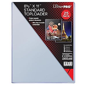 Ultra Pro Clear Toploader 8-1/2-Inches x 11-Inches (25-Count)