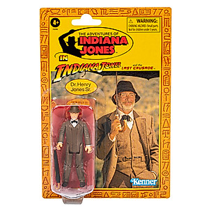 Indiana Jones and the Last Crusade Retro Collection Dr Henry Jones 3.75-Inch Action Figure